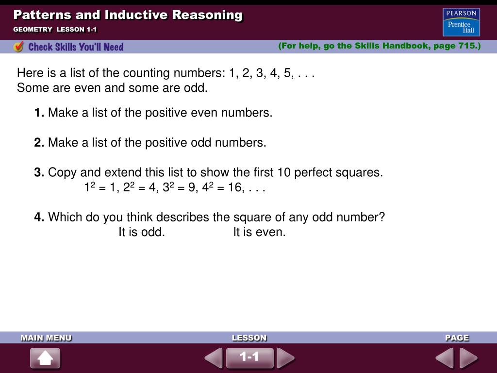 PPT - Patterns and Inductive Reasoning PowerPoint Presentation, free ...