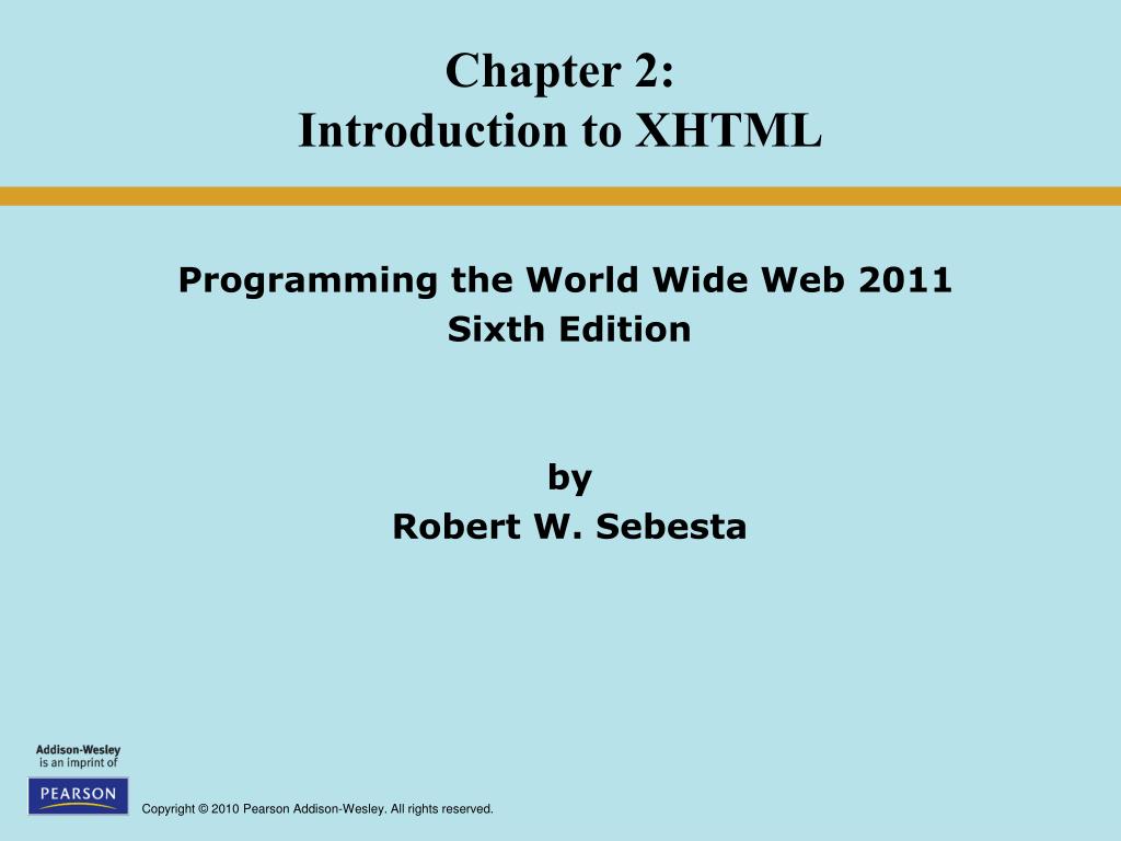 PPT - Chapter 2: Introduction to XHTML PowerPoint Presentation, free ...