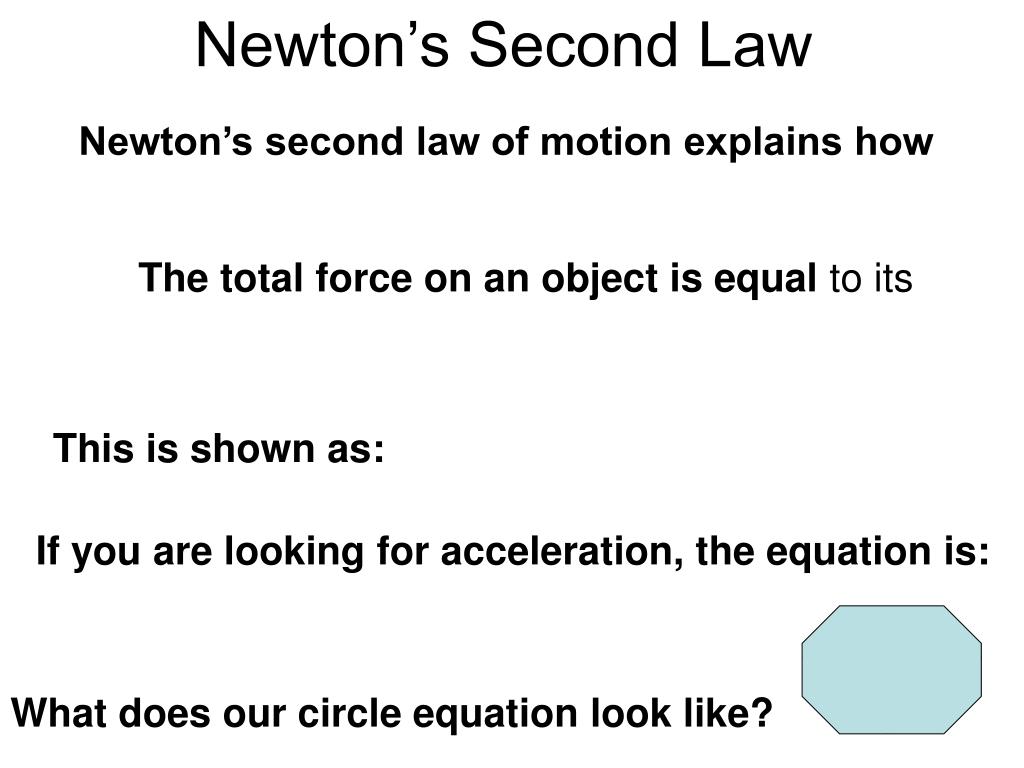 PPT - Newton’s Second Law PowerPoint Presentation, free download - ID ...