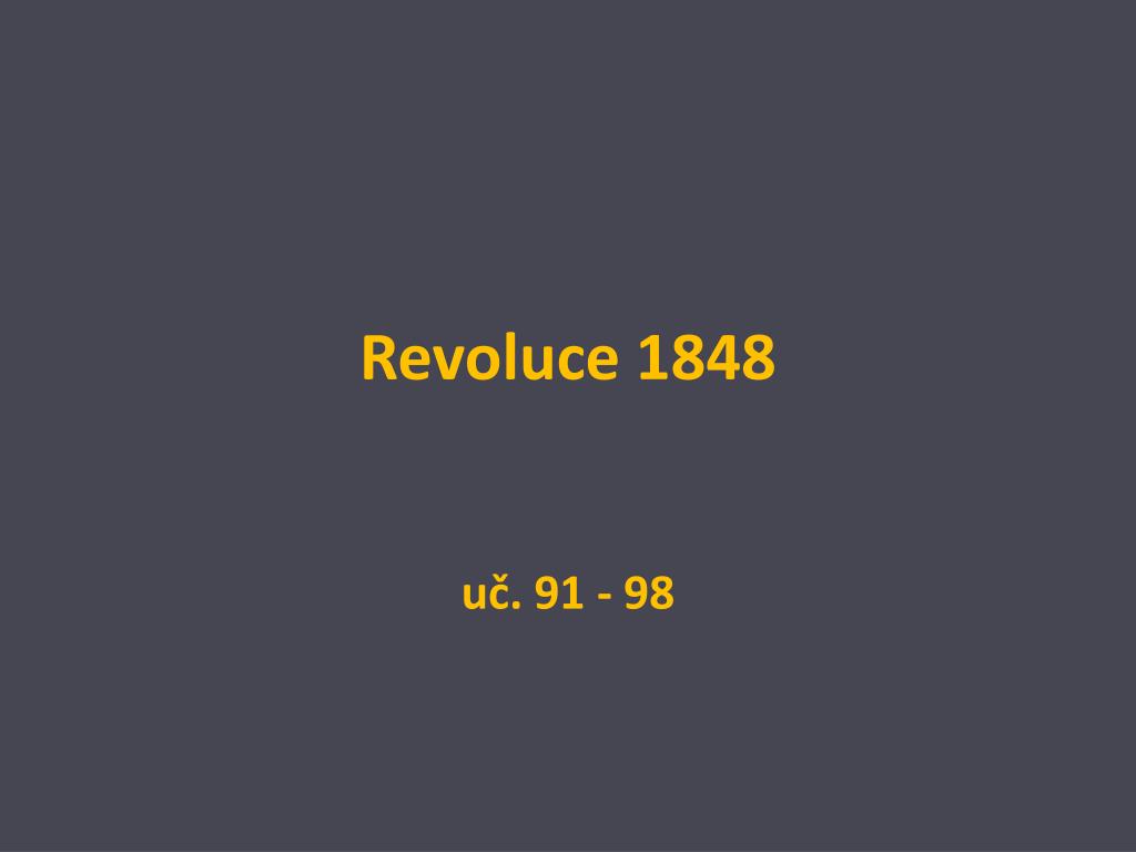 PPT - Revoluce 1848 PowerPoint Presentation, free download - ID:4396751