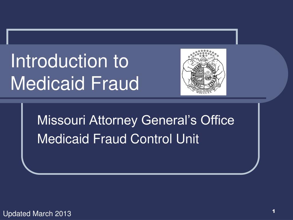 PPT - Introduction to Medicaid Fraud PowerPoint Presentation, free ...