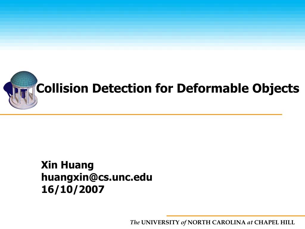 PPT - Collision Detection for Deformable Objects PowerPoint ...