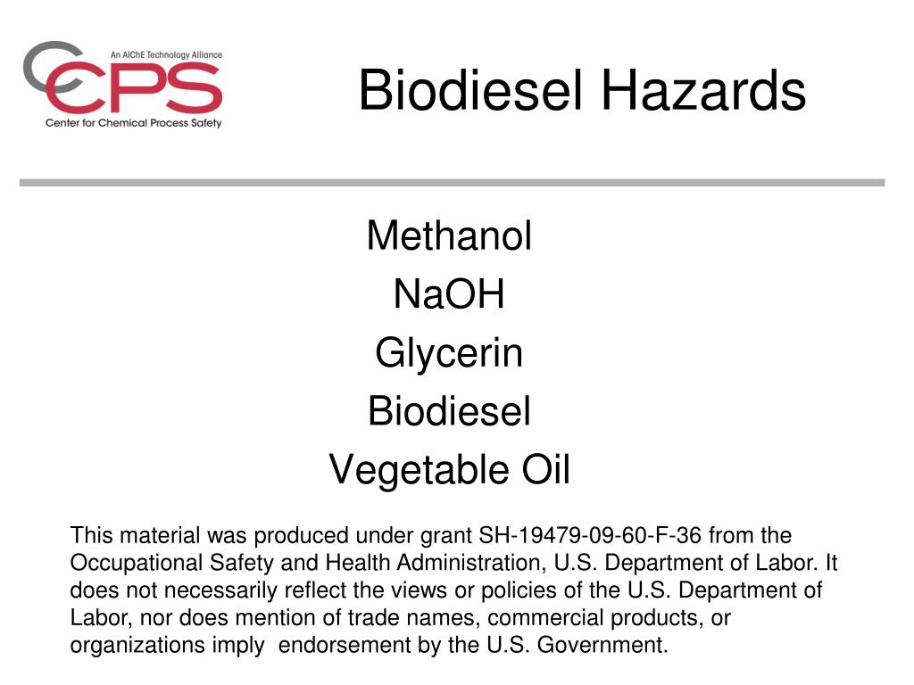 PPT - Biodiesel Hazards PowerPoint Presentation, free download - ID:4401699