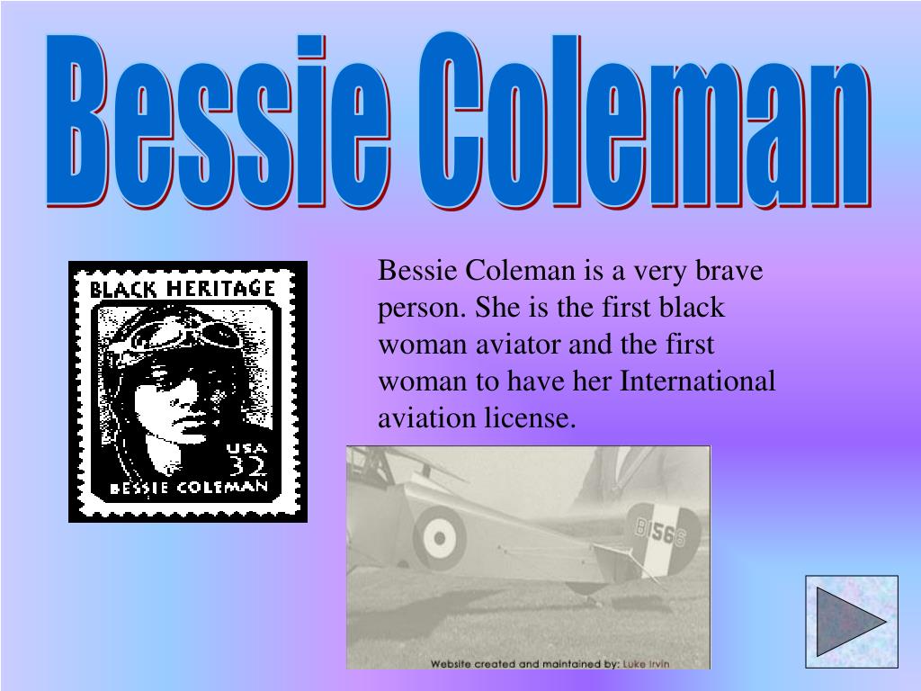 PPT - Bessie Coleman PowerPoint Presentation, free download - ID:4403124