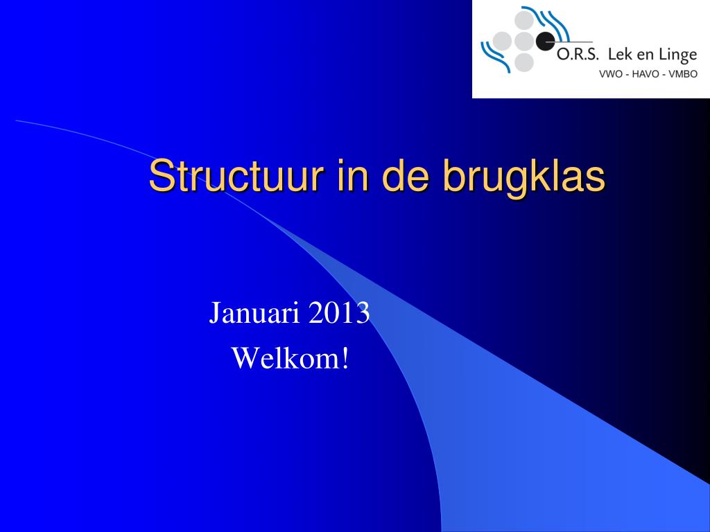 PPT - Structuur in de brugklas PowerPoint Presentation, free download ...