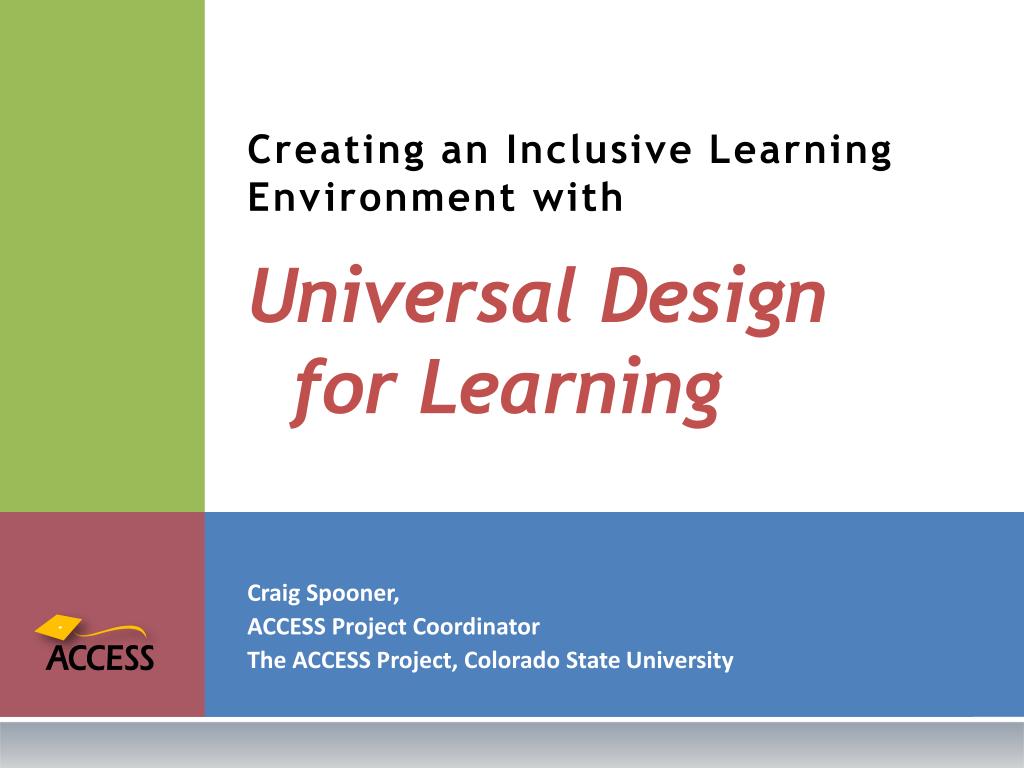 PPT - Creating an Inclusive Learning Environment with Universal Design ...