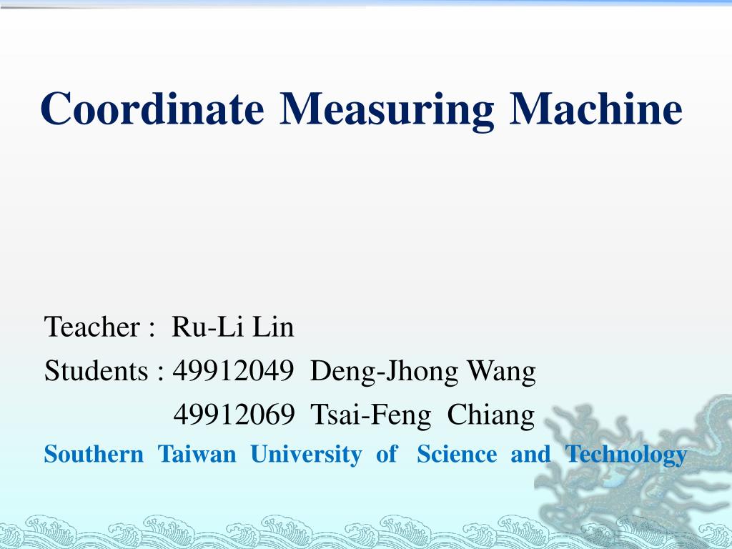 PPT - Coordinate Measuring Machine PowerPoint Presentation, free ...