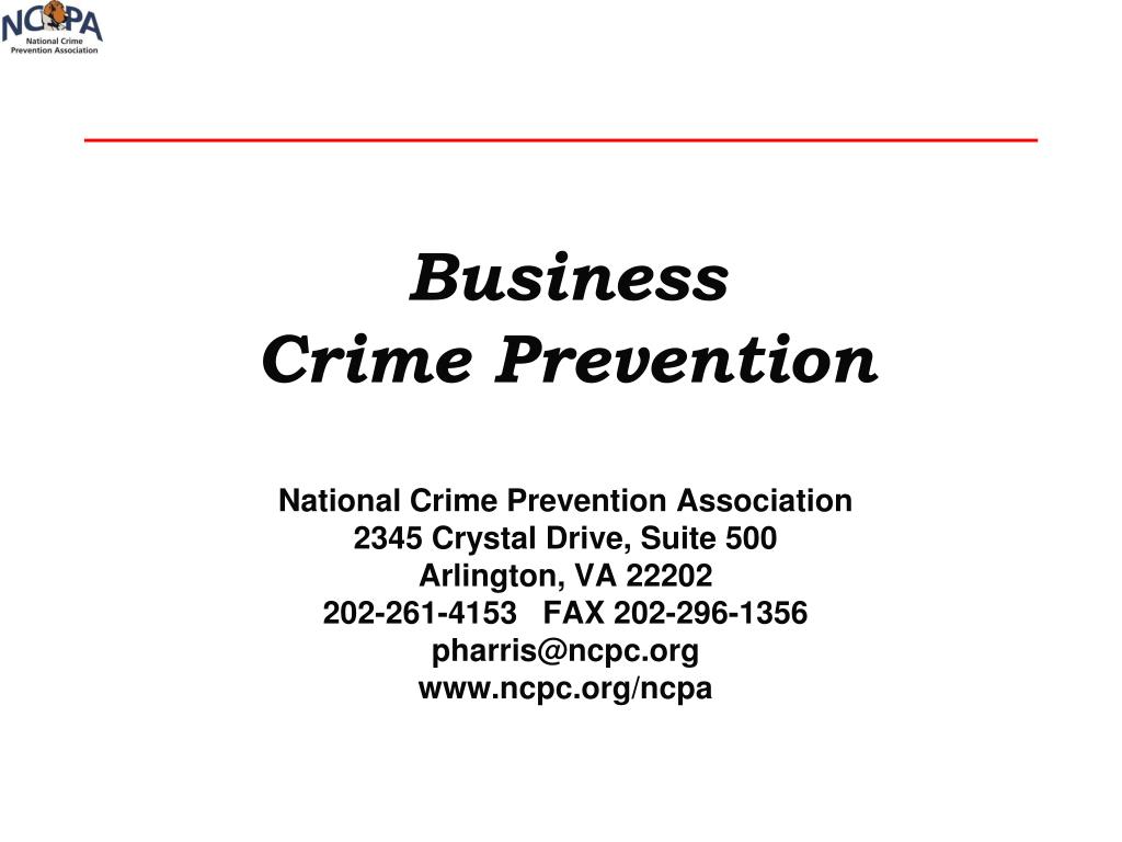 PPT - Business Crime Prevention PowerPoint Presentation, free download ...