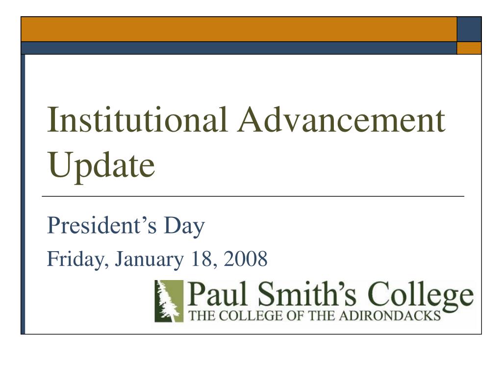 PPT - Institutional Advancement Update PowerPoint Presentation, free ...