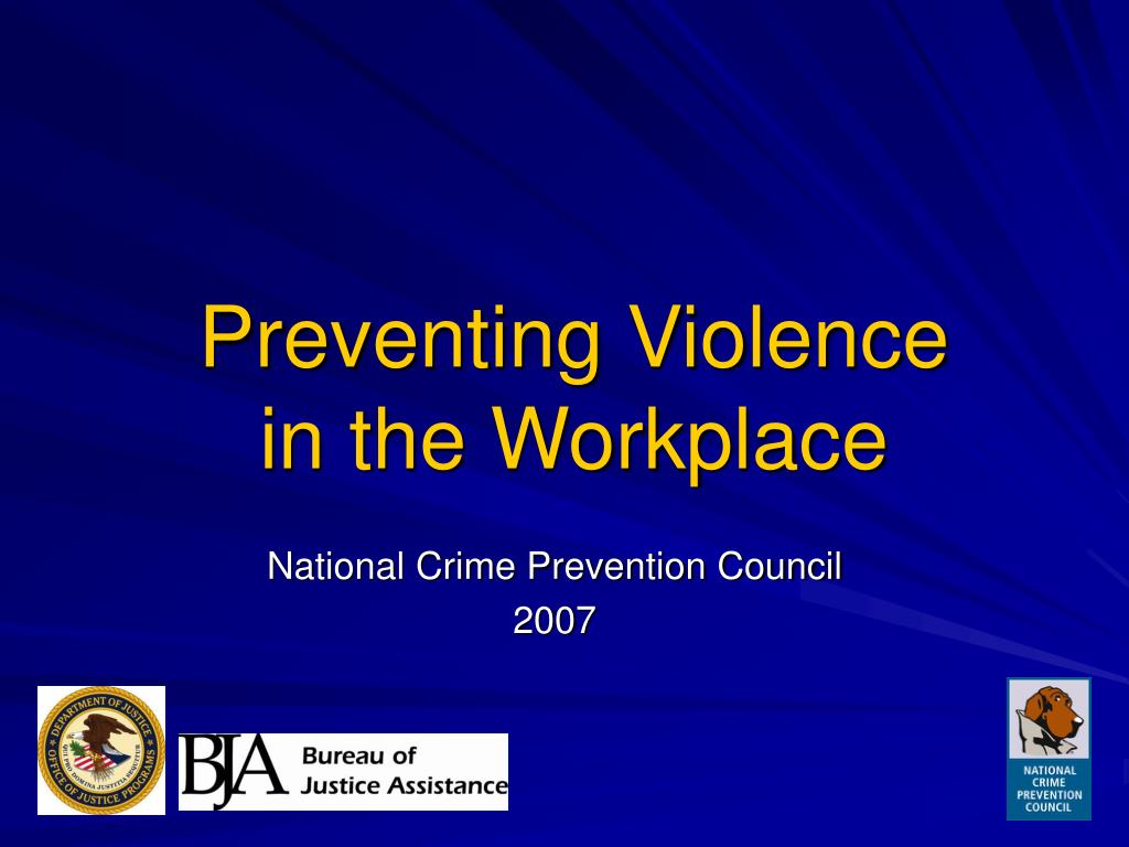 PPT - Preventing Violence in the Workplace PowerPoint Presentation ...