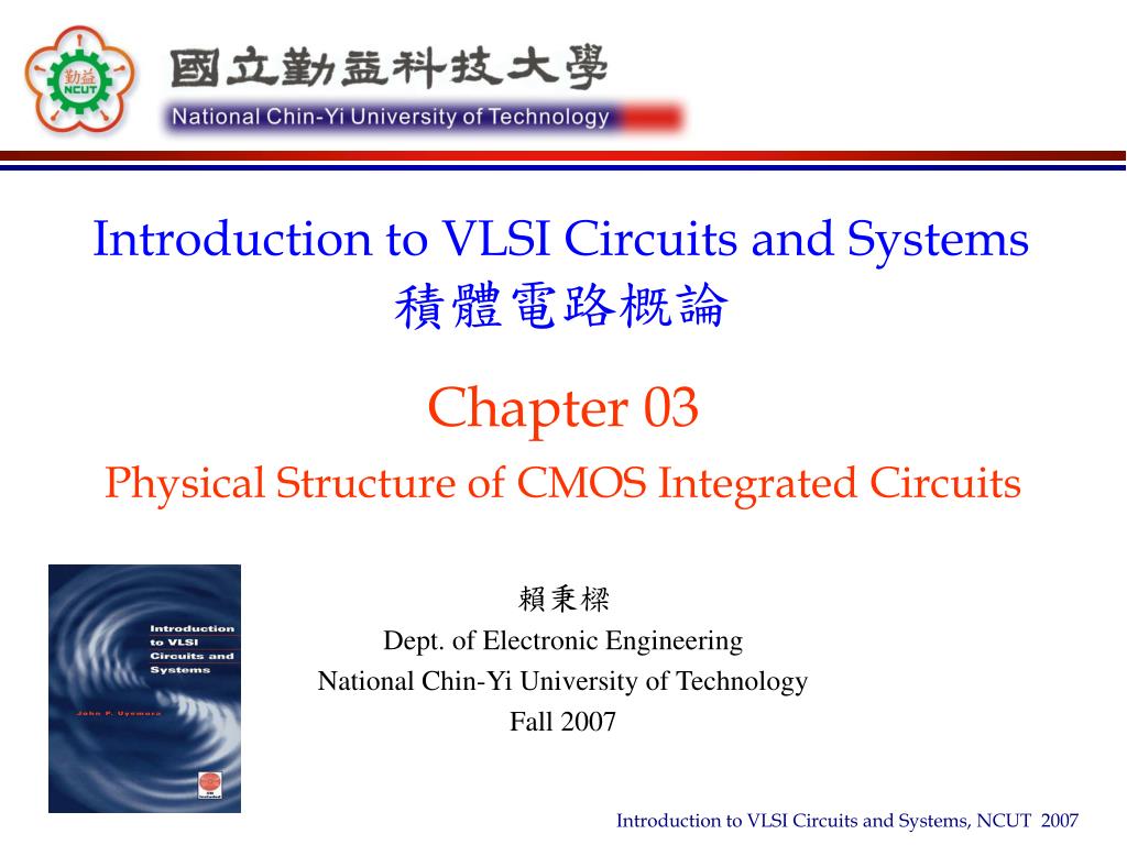 PPT - Chapter 03 Physical Structure of CMOS Integrated Circuits ...