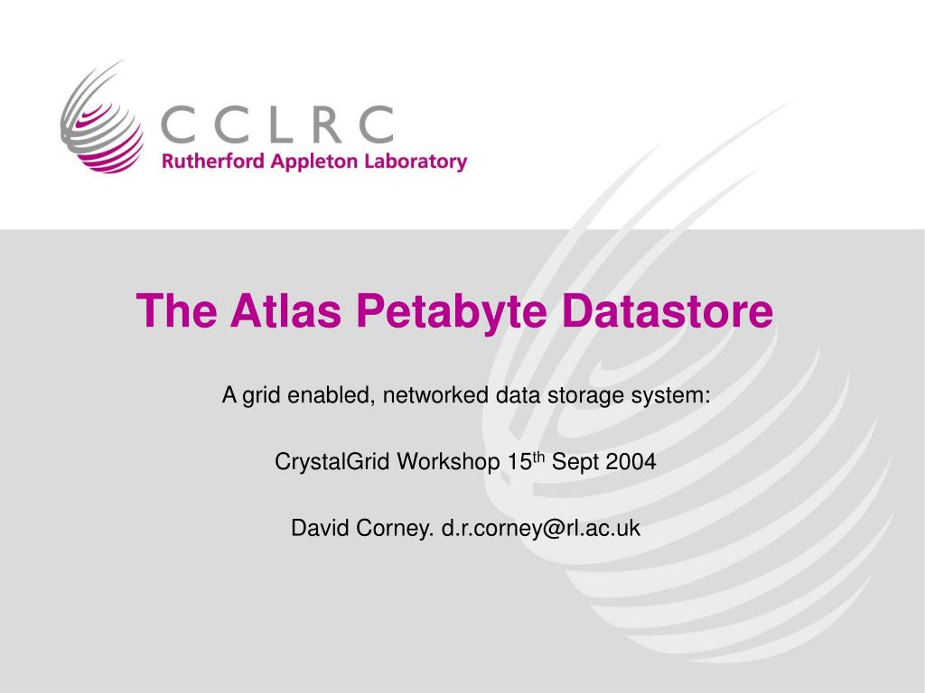 PPT - The Atlas Petabyte Datastore PowerPoint Presentation, free ...