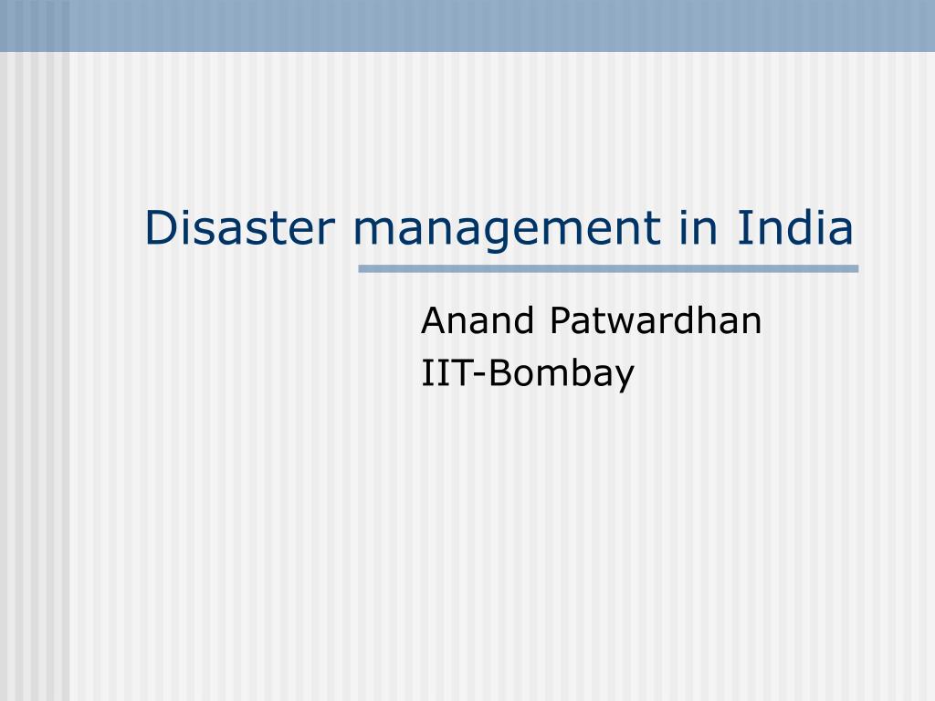 PPT - Disaster management in India PowerPoint Presentation, free ...