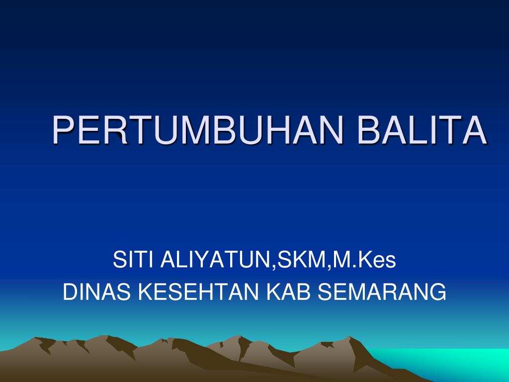 PPT - PERTUMBUHAN BALITA PowerPoint Presentation, free download - ID ...