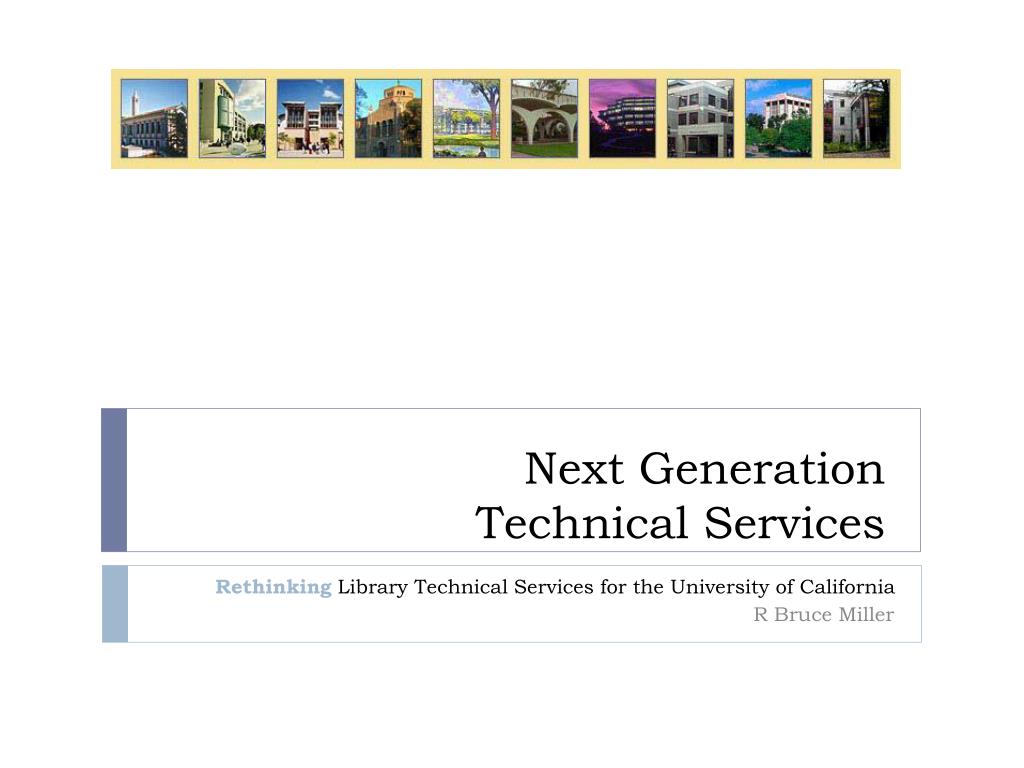 PPT - Next Generation Technical Services PowerPoint Presentation, free ...