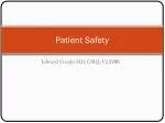 PPT - Patient Safety PowerPoint Presentation, free download - ID:4459559