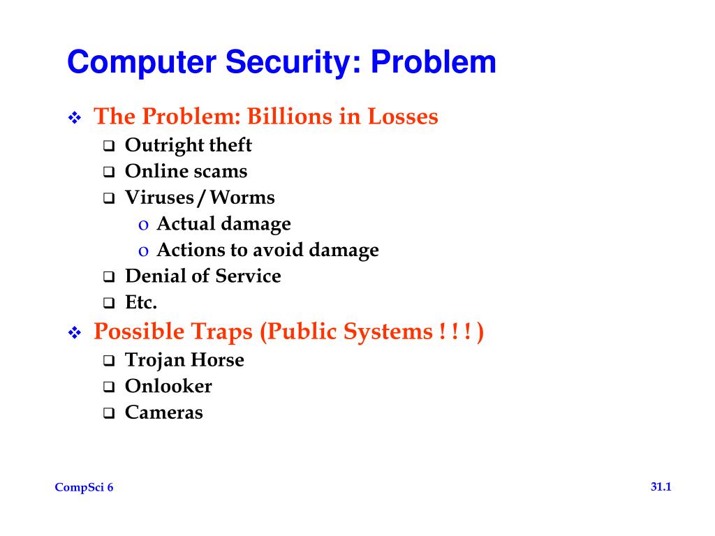 PPT - Computer Security: Problem PowerPoint Presentation, free download ...