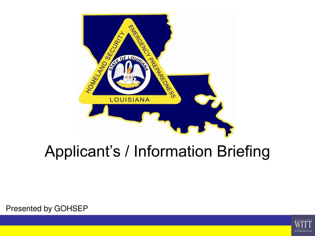 PPT - Applicant’s / Information Briefing PowerPoint Presentation, free ...