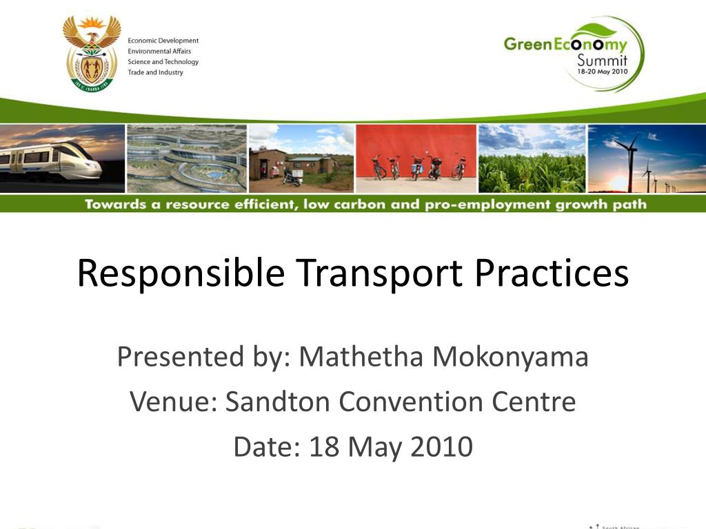 PPT - Responsible Transport Practices PowerPoint Presentation, free ...