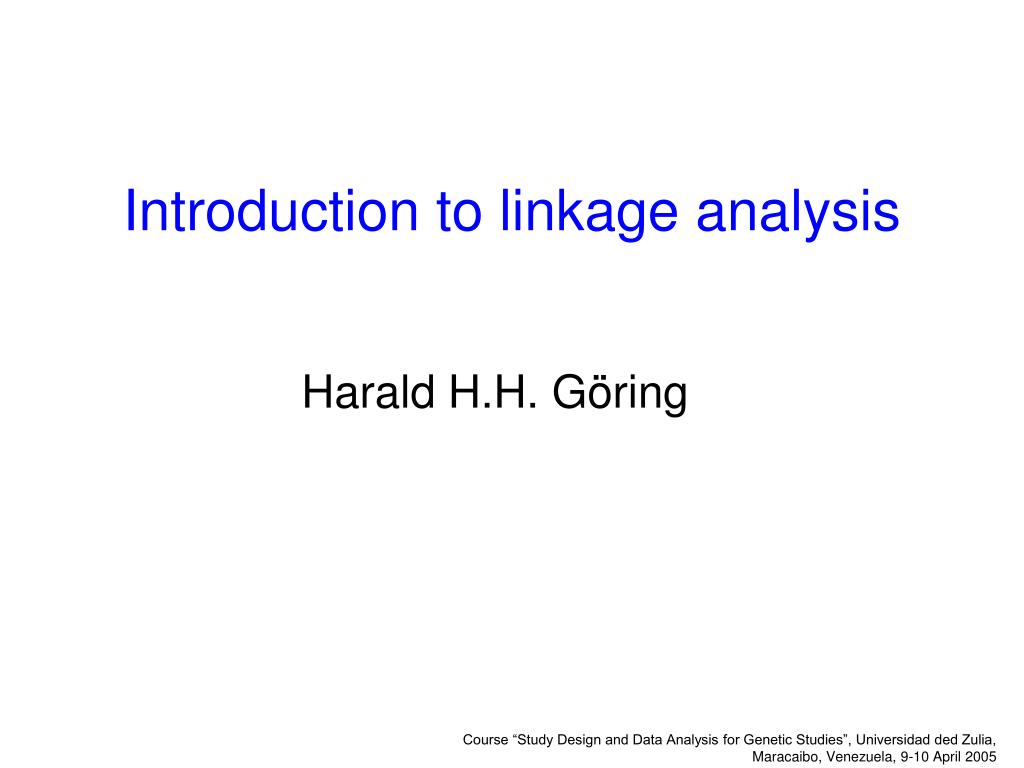 PPT - Introduction to linkage analysis PowerPoint Presentation, free ...