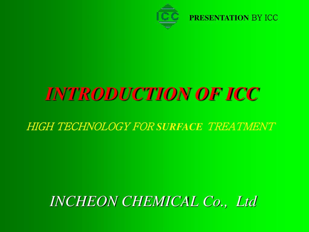 PPT - INTRODUCTION OF ICC PowerPoint Presentation, free download - ID ...