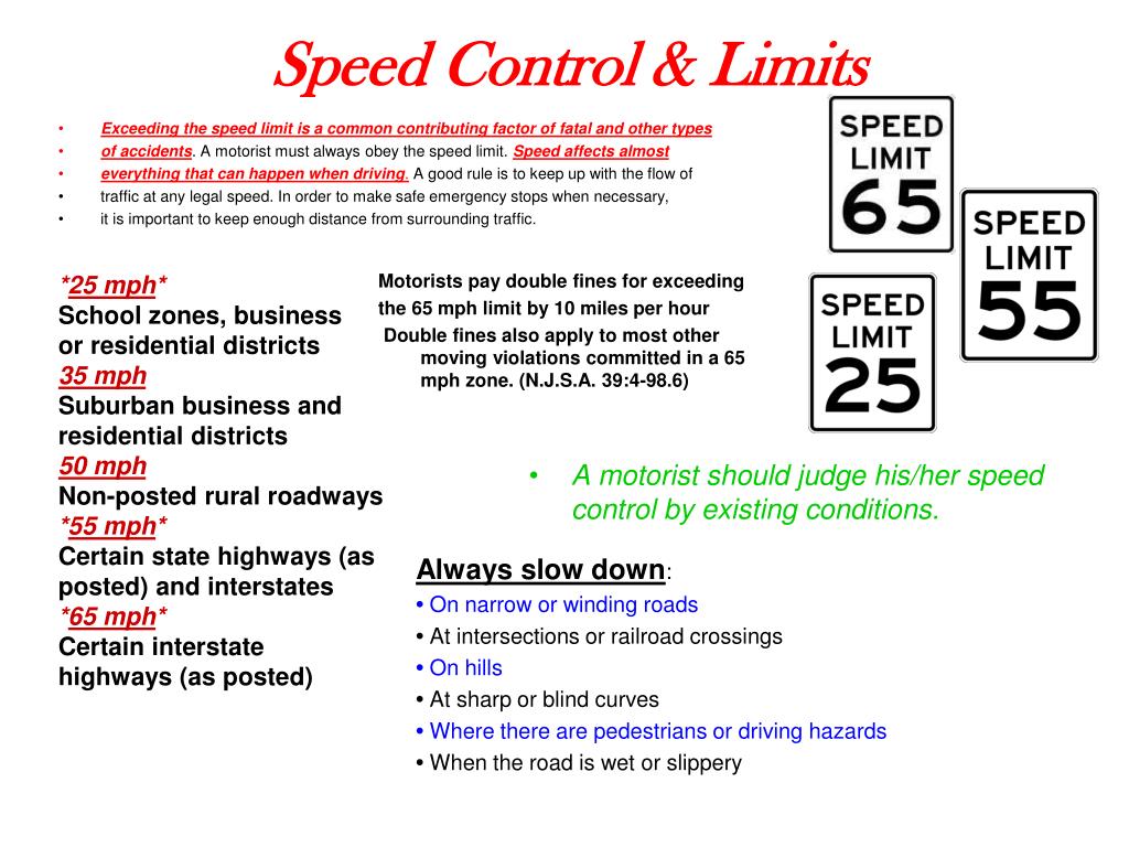PPT - Speed Control & Limits PowerPoint Presentation, free download ...
