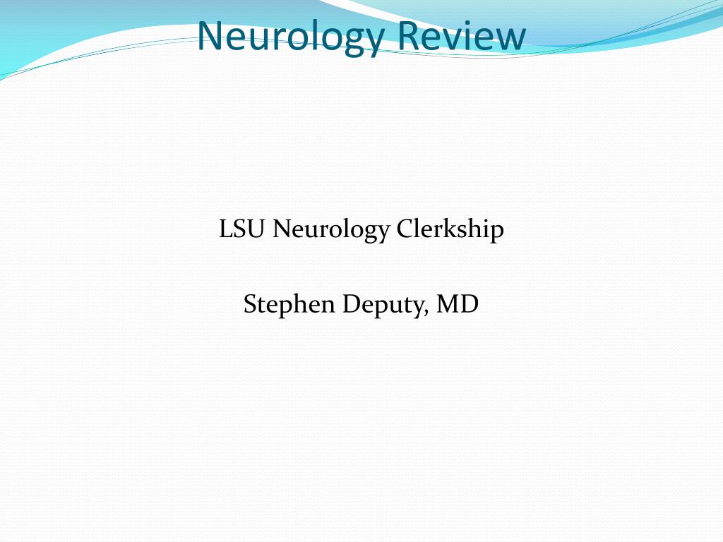 PPT - Neurology Review PowerPoint Presentation, free download - ID:4442479