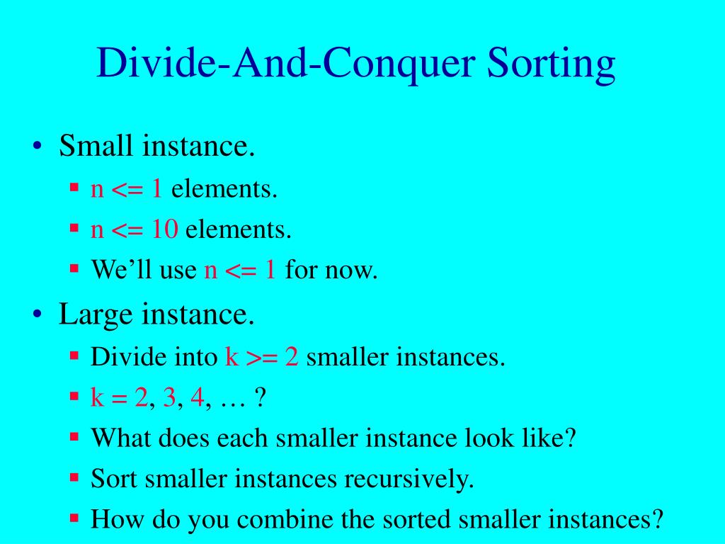 PPT - Divide-And-Conquer Sorting PowerPoint Presentation, free download ...