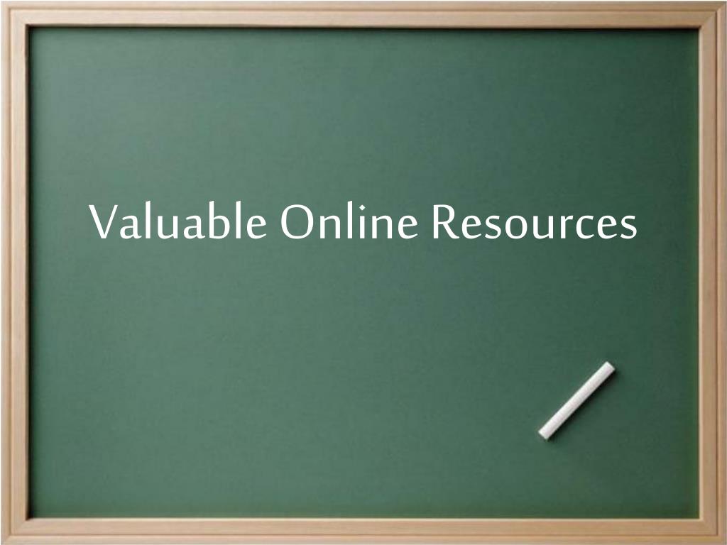 PPT - Valuable Online Resources PowerPoint Presentation, free download ...