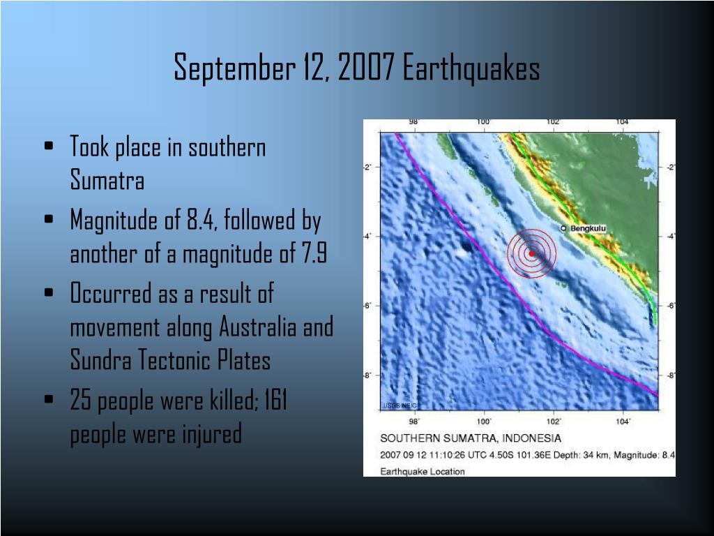 PPT - September 12, 2007 Earthquakes PowerPoint Presentation, free ...