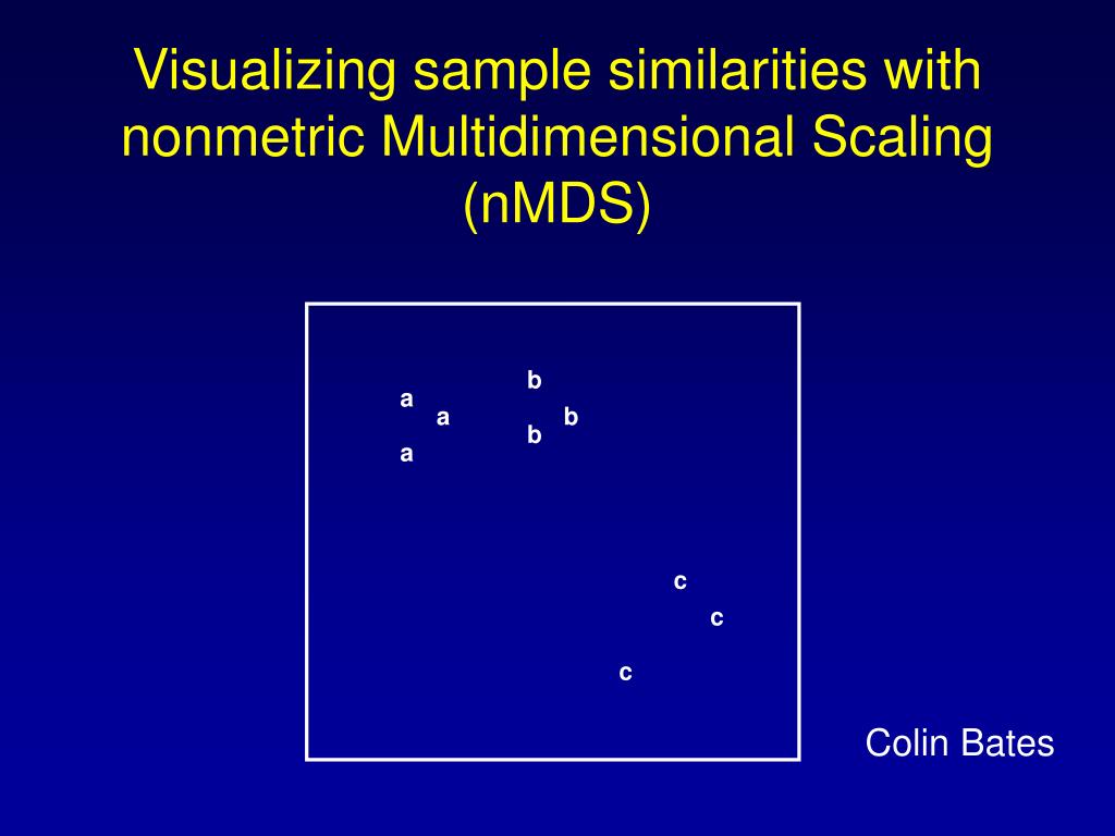 PPT - Visualizing sample similarities with nonmetric Multidimensional Scaling (nMDS) PowerPoint ...