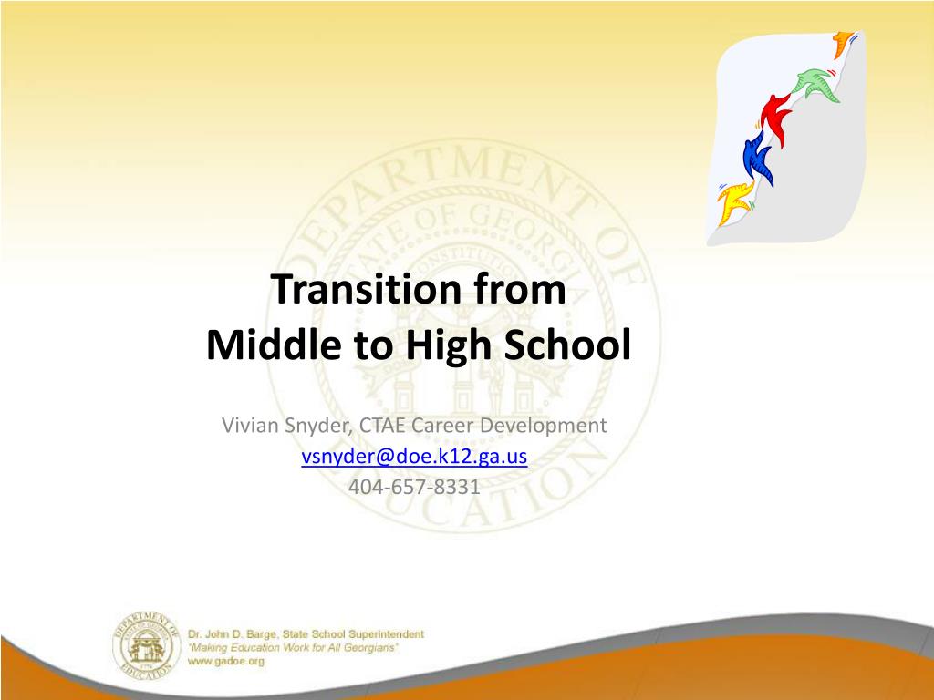PPT - Transition from Middle to High School PowerPoint Presentation ...