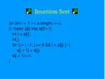 PPT - Insertion Sort PowerPoint Presentation, free download - ID:1610924