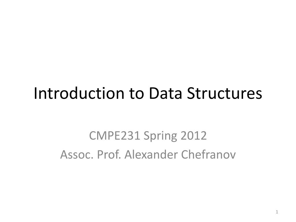 PPT - Introduction to Data Structures and Abstract Data Types in C ...