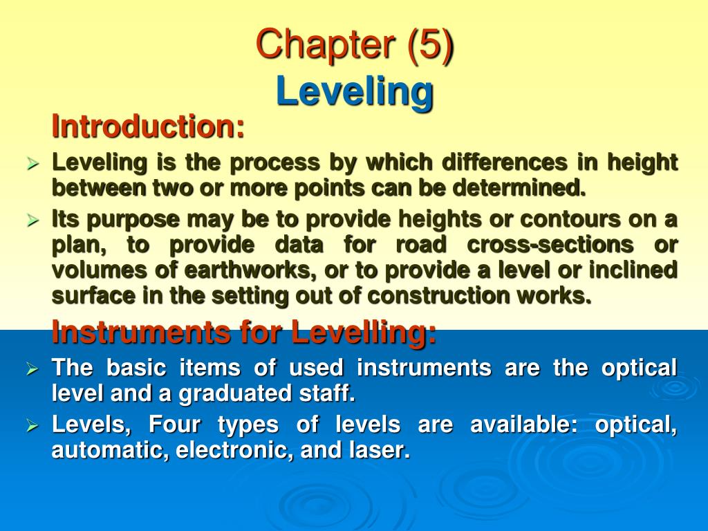 PPT - Chapter (5) Leveling PowerPoint Presentation, free download - ID ...