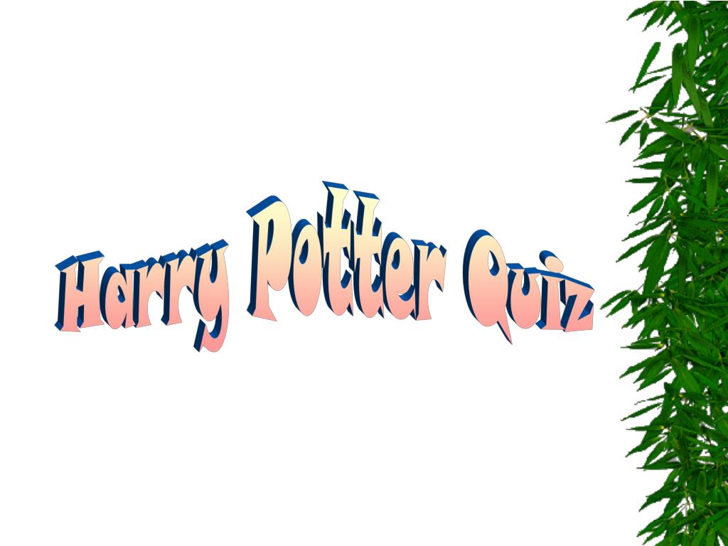 PPT - Harry Potter Quiz PowerPoint Presentation, free download - ID:4451521