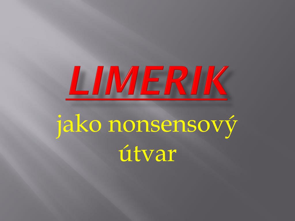 PPT - Limerik PowerPoint Presentation, free download - ID:4454478
