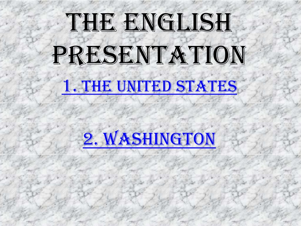 PPT - The english presentation PowerPoint Presentation, free download ...