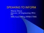 PPT - SPEAKING TO INFORM PowerPoint Presentation, free download - ID ...