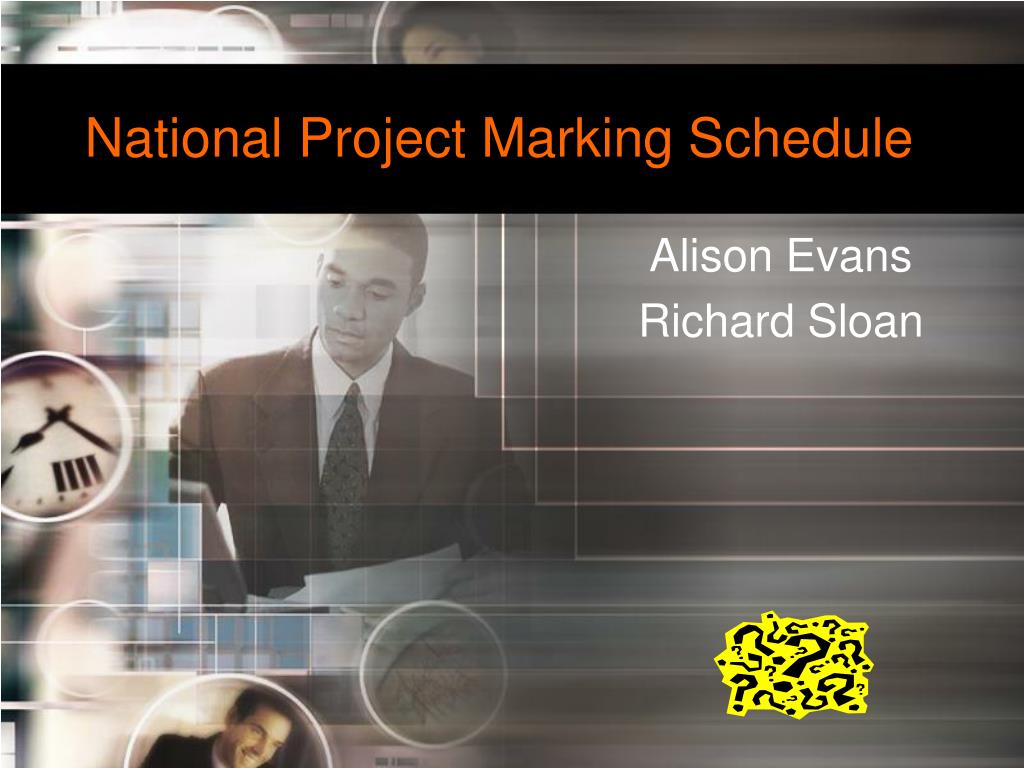 PPT - National Project Marking Schedule PowerPoint Presentation, free ...