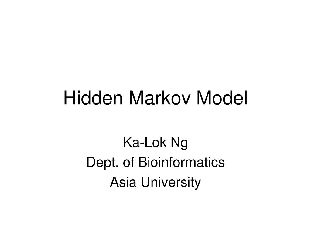PPT - Hidden Markov Model PowerPoint Presentation, free download - ID ...