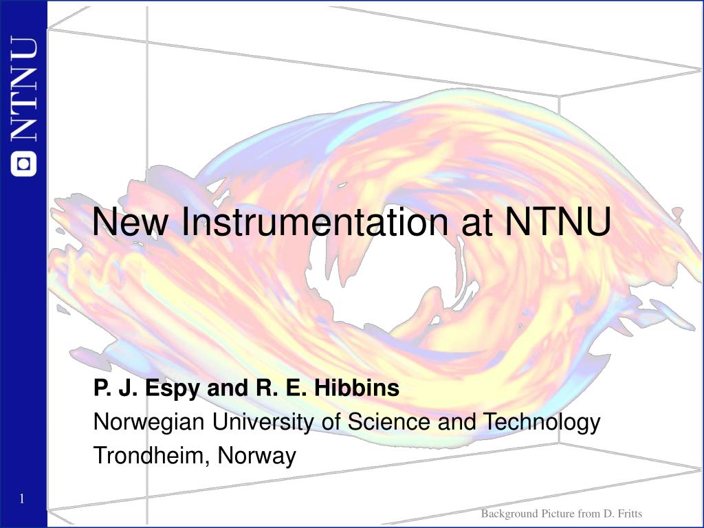 PPT - New Instrumentation at NTNU PowerPoint Presentation, free ...