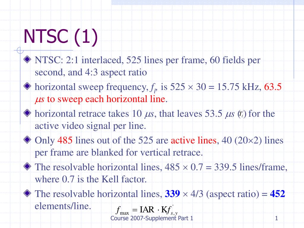 PPT - NTSC (1) PowerPoint Presentation, free download - ID:4469378