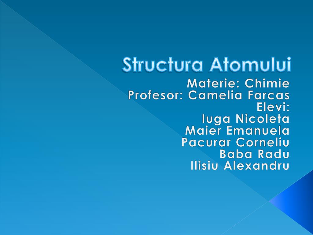 PPT - Structura Atomului PowerPoint Presentation, free download - ID:4470042