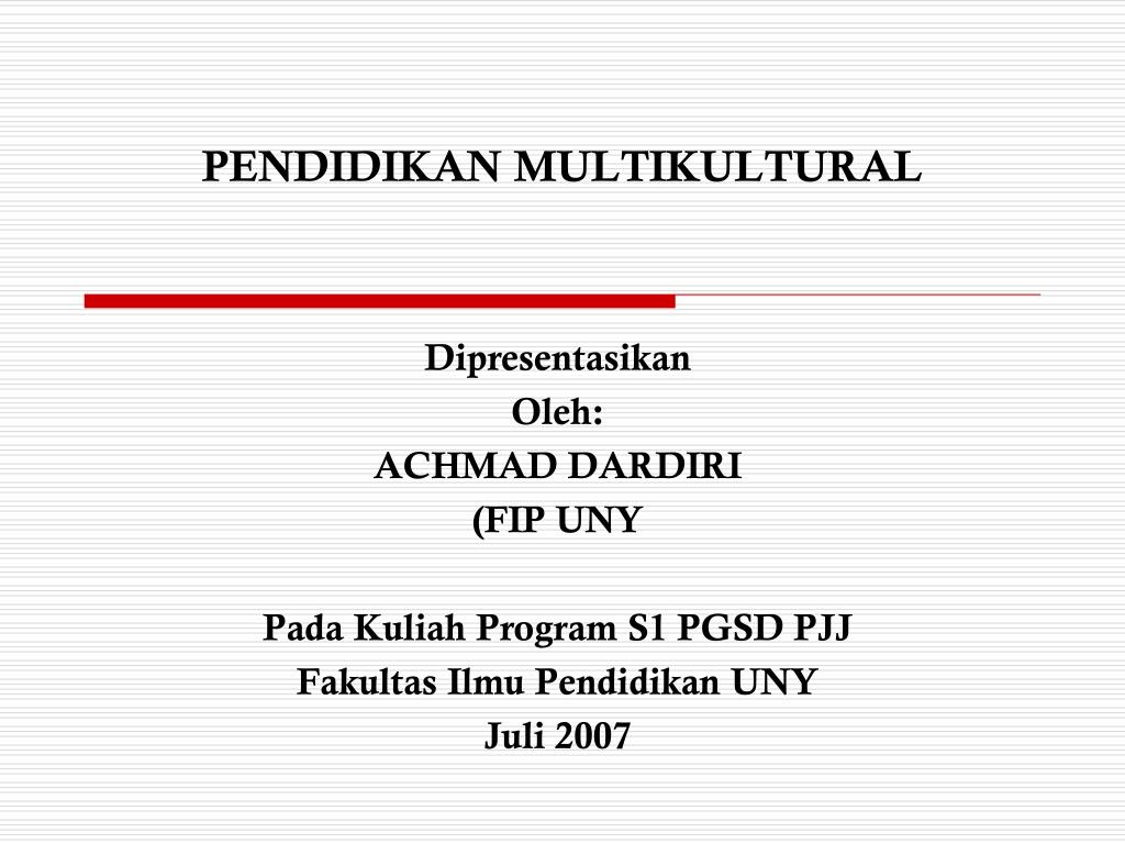 PPT - PENDIDIKAN MULTIKULTURAL PowerPoint Presentation, free download - ID:4471283