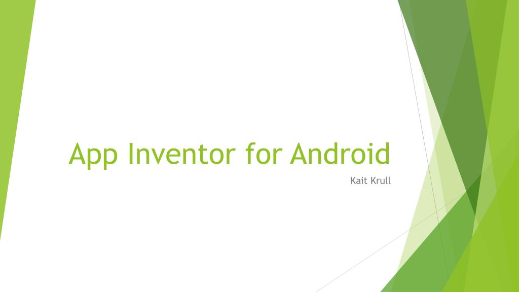 PPT - App Inventor for Android PowerPoint Presentation, free download ...