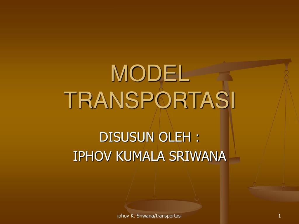 PPT - MODEL TRANSPORTASI PowerPoint Presentation, free download - ID ...