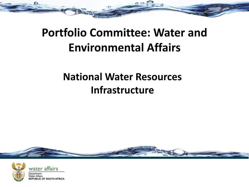 PPT - National Water Resources Infrastructure PowerPoint Presentation ...