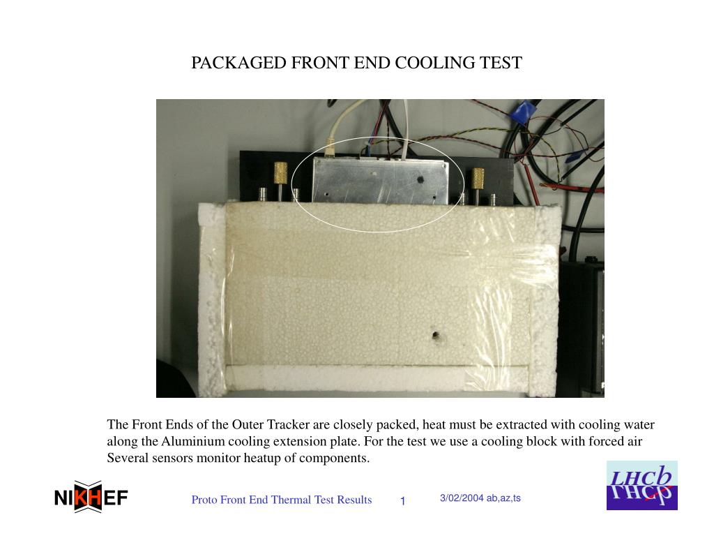 PPT - Efficient Thermal Management in Front-End Cooling of the Outer ...