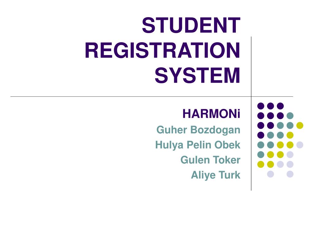PPT - STUDENT REGISTRATION SYSTEM PowerPoint Presentation, free ...
